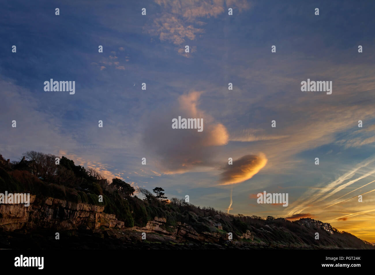 Rock face and cloud formation Stock Photo - Alamy