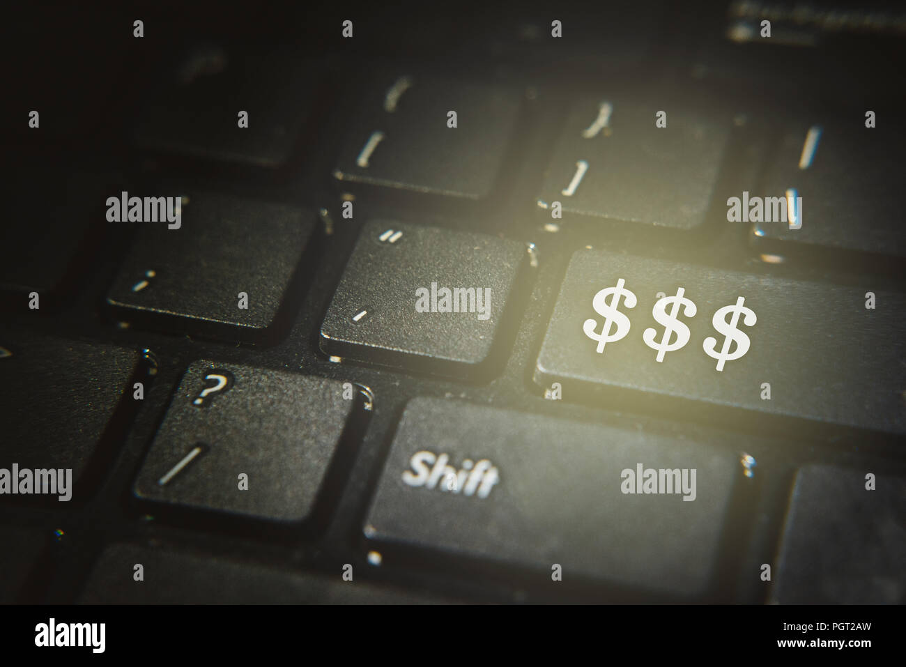 Dollar symbol sign on keyboard hi-res stock photography and images - Alamy