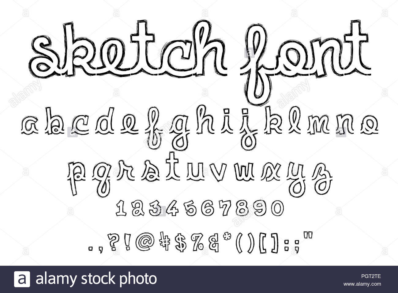 Sketch Font Stock Photos & Sketch Font Stock Images - Alamy