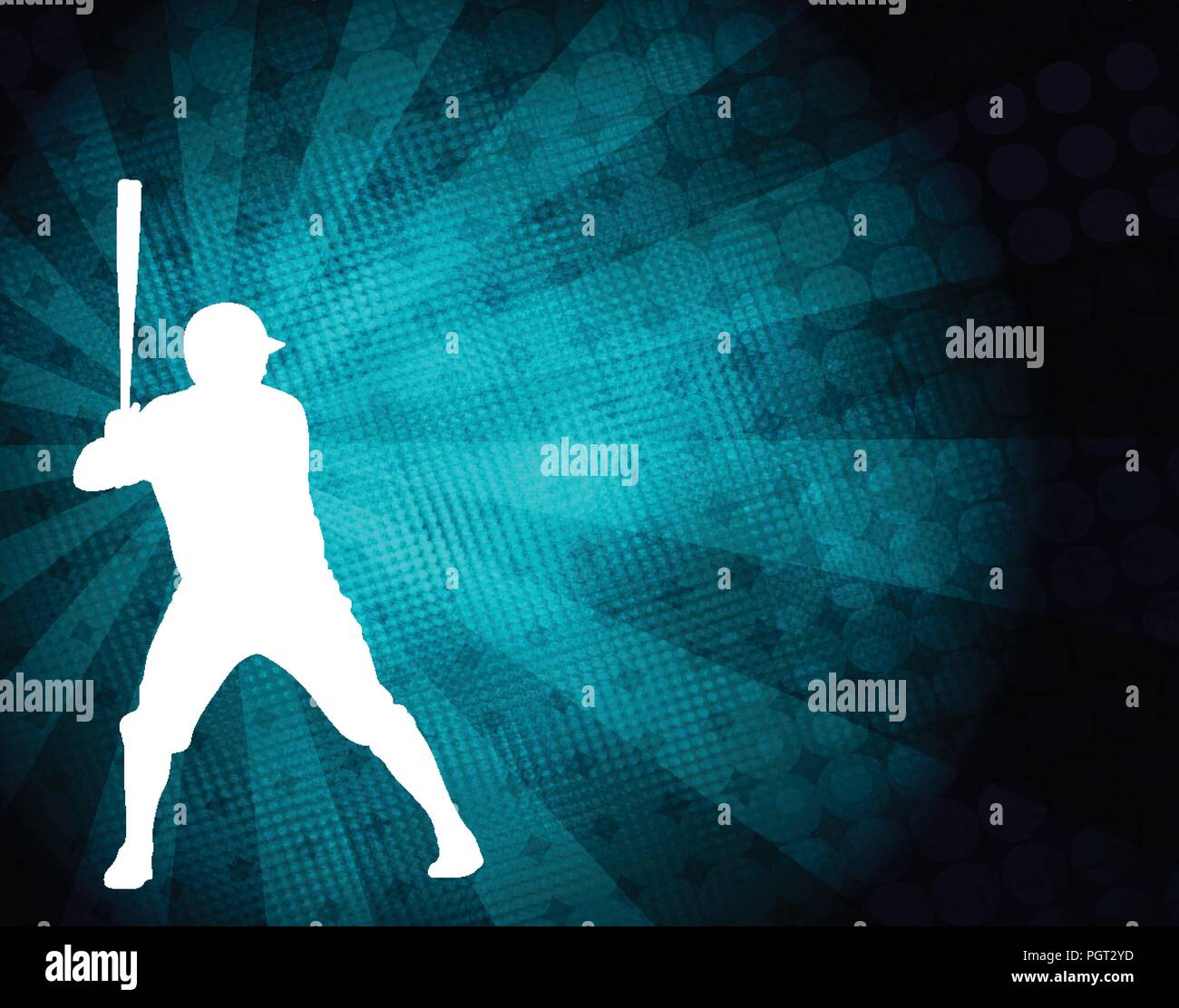 baseball player silhouette on the abstract background - vector Stock ...