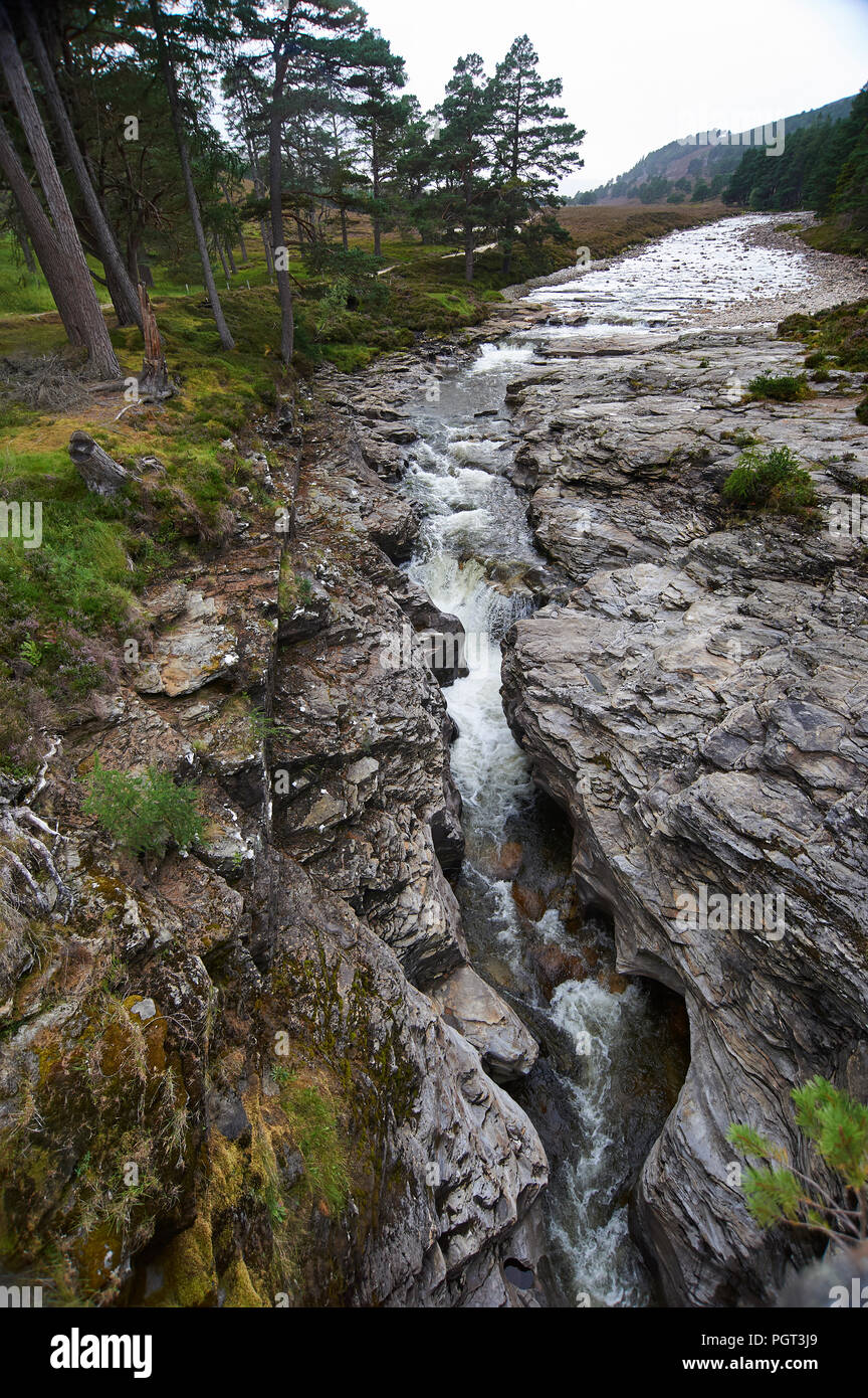 The Deep Gorge of the Linn of Dee, Cairngorms National Park, Perth and ...