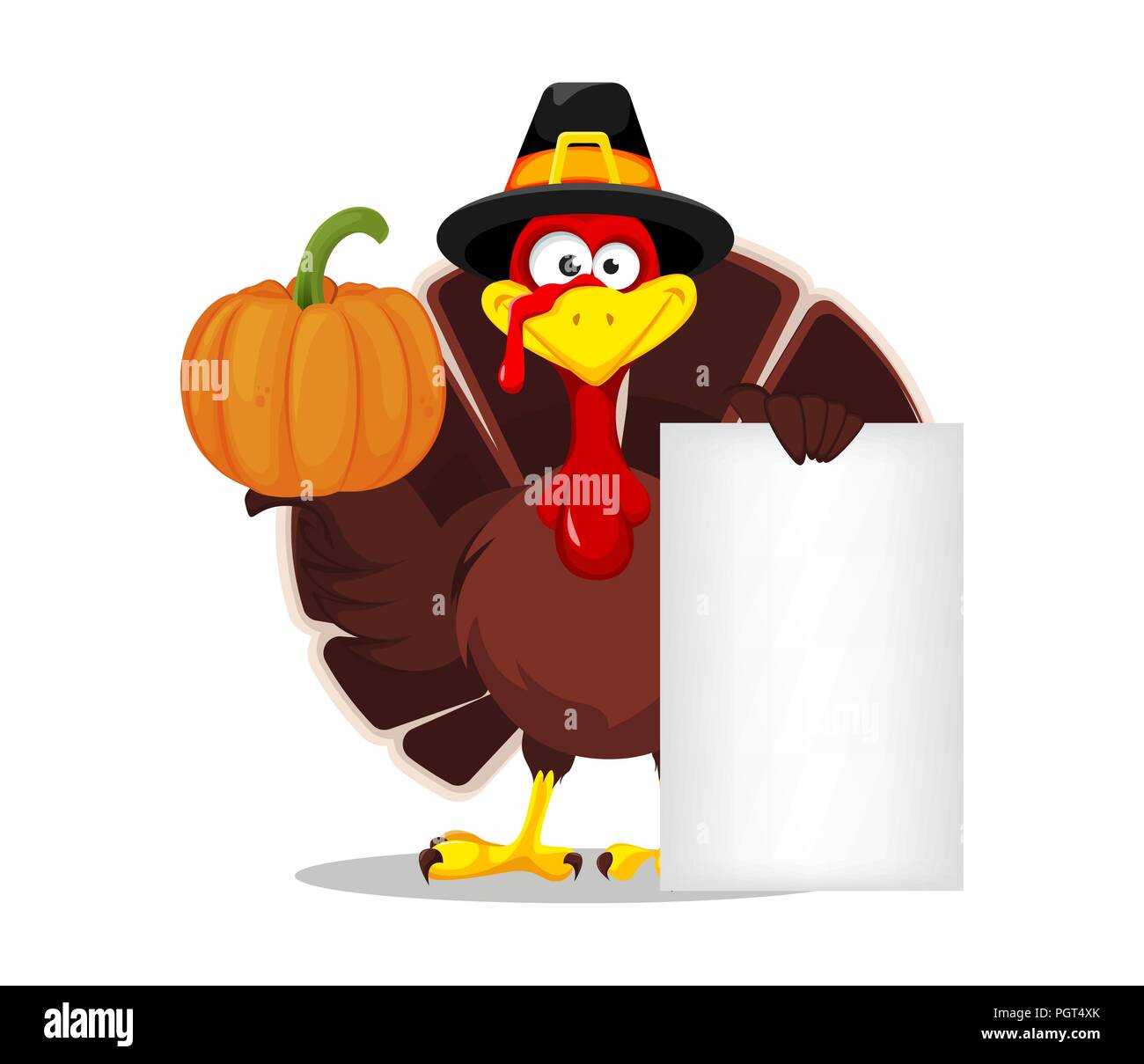 Happy Thanksgiving, greeting card, poster or flyer for holiday ...