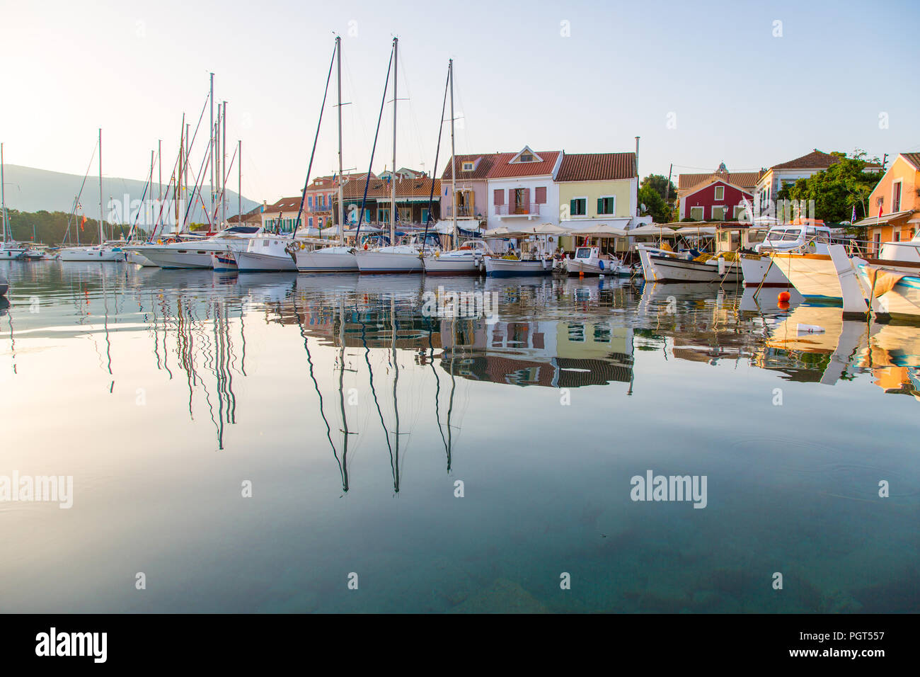 Fiskardo on the Greek island of Kephalonia Stock Photo - Alamy