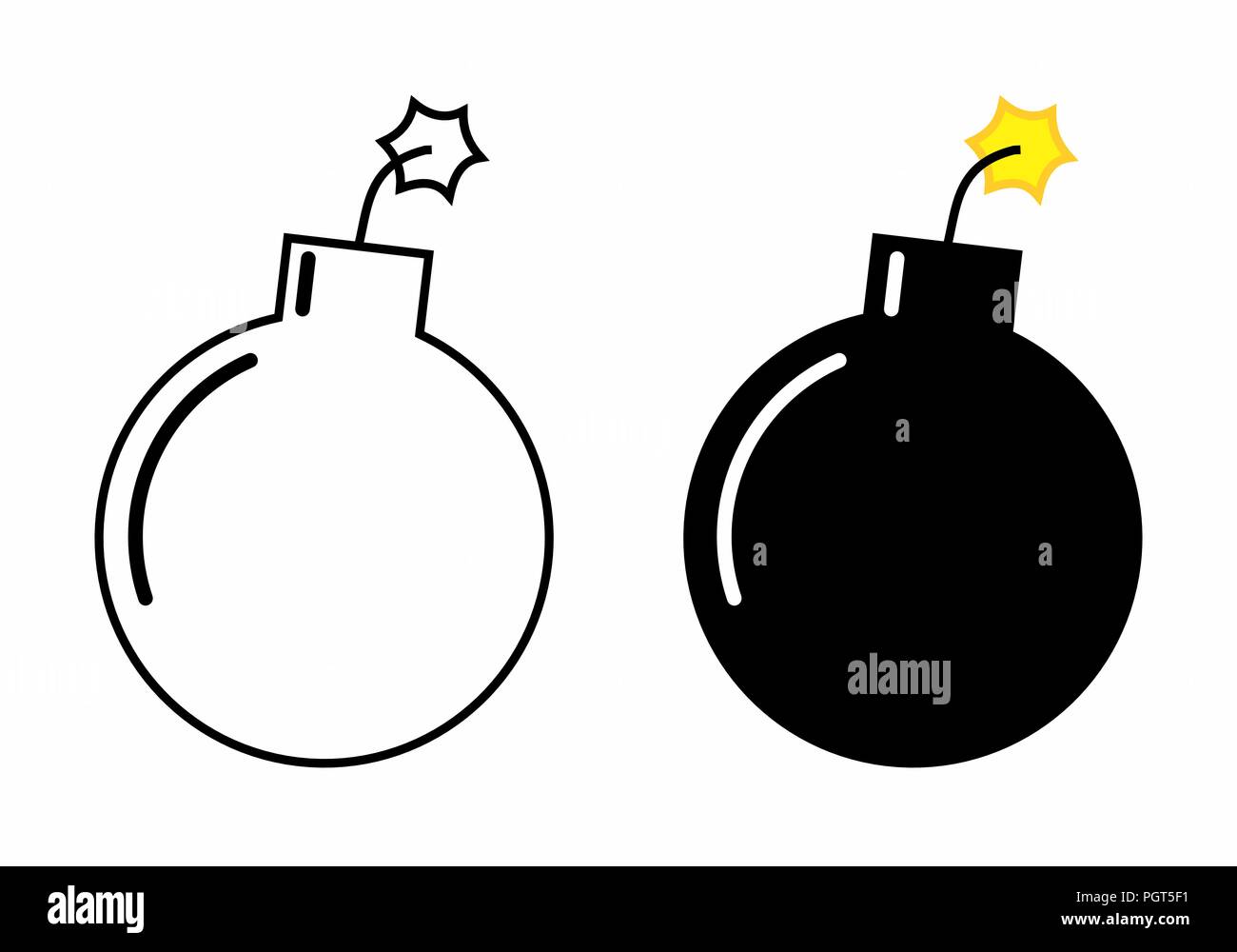 Illustration of bombs isolated on white background Stock Vector Image ...