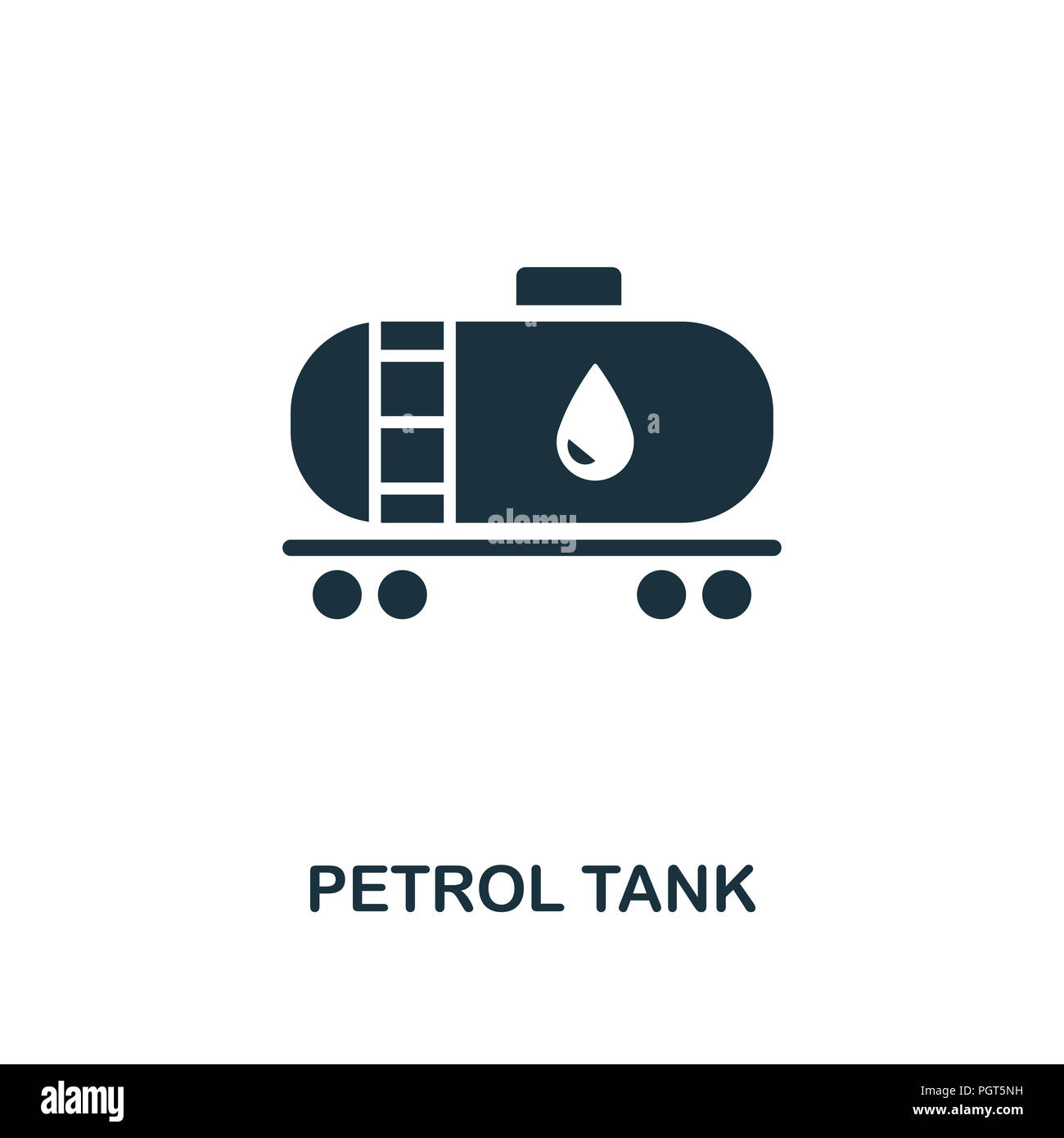 Petrol Tank icon. Monochrome style design from power and energy ...