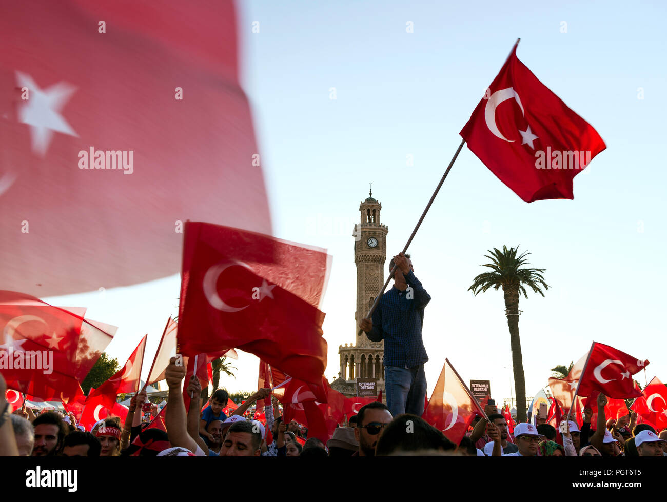 Izmir, Turkey - June 15, 2018: June 15 Day of Democracy in Turkey Izmir ...