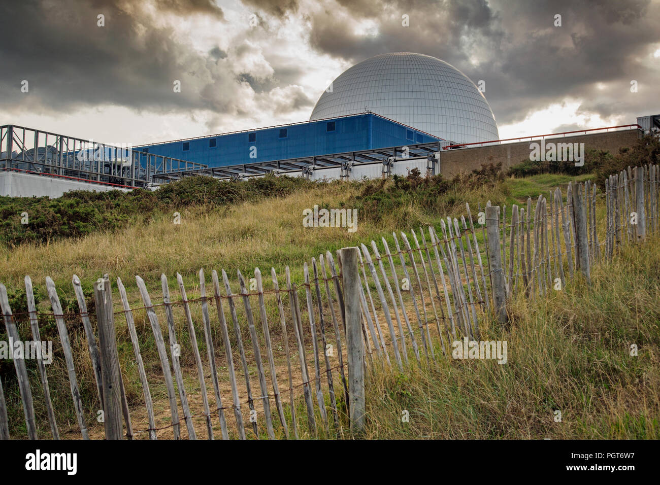 Sizewell, Suffolk, England, August 2018, A view of Sizewell B nuclear ...