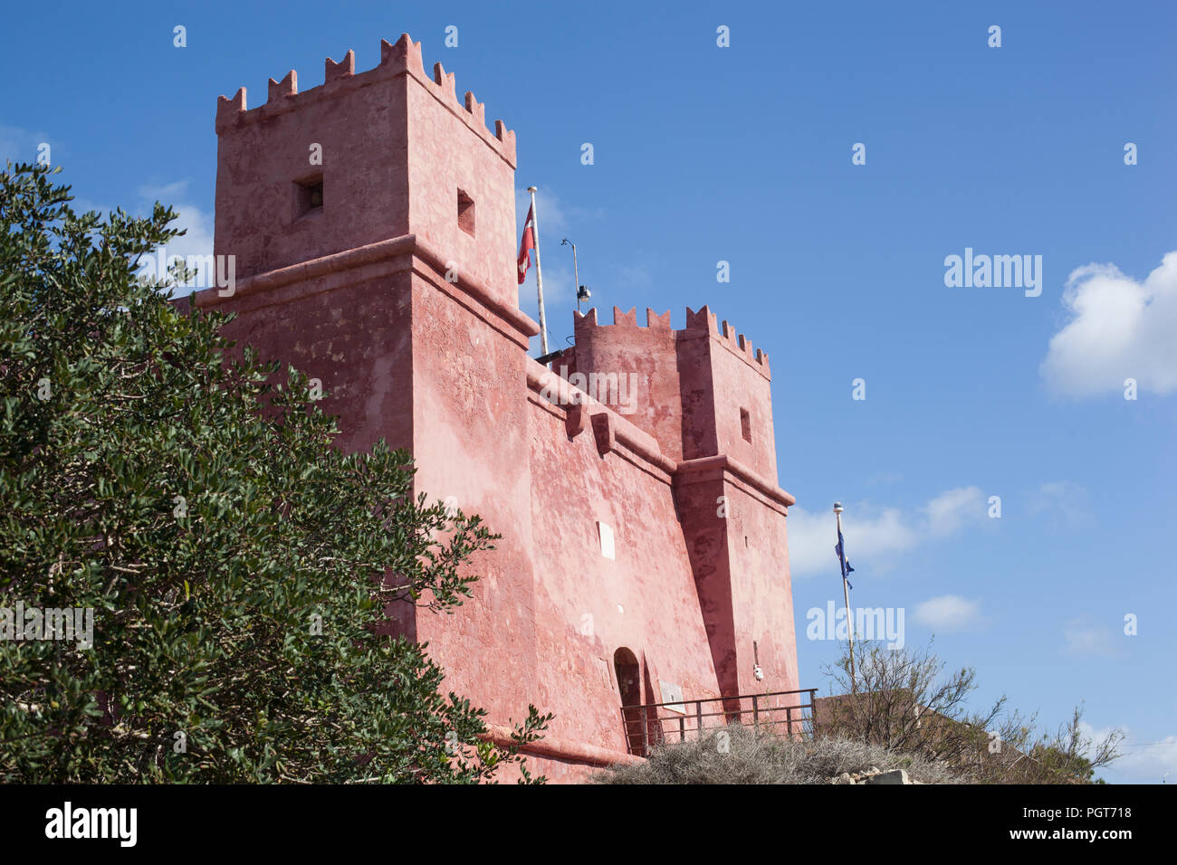The Red Tower Stock Photo - Alamy