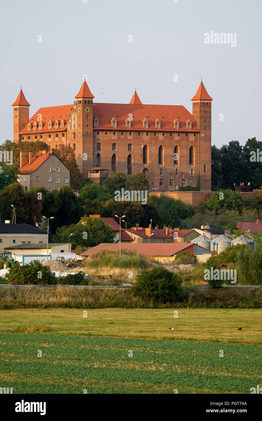 Gothic Teutonic Order castle in Gniew, Poland. August 23rd 2018 ...