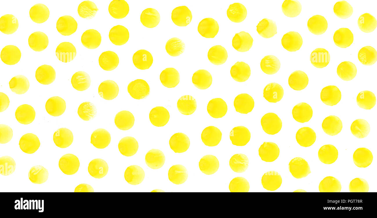 Watercolor textures abstract hand painted circles. yellow circles ...