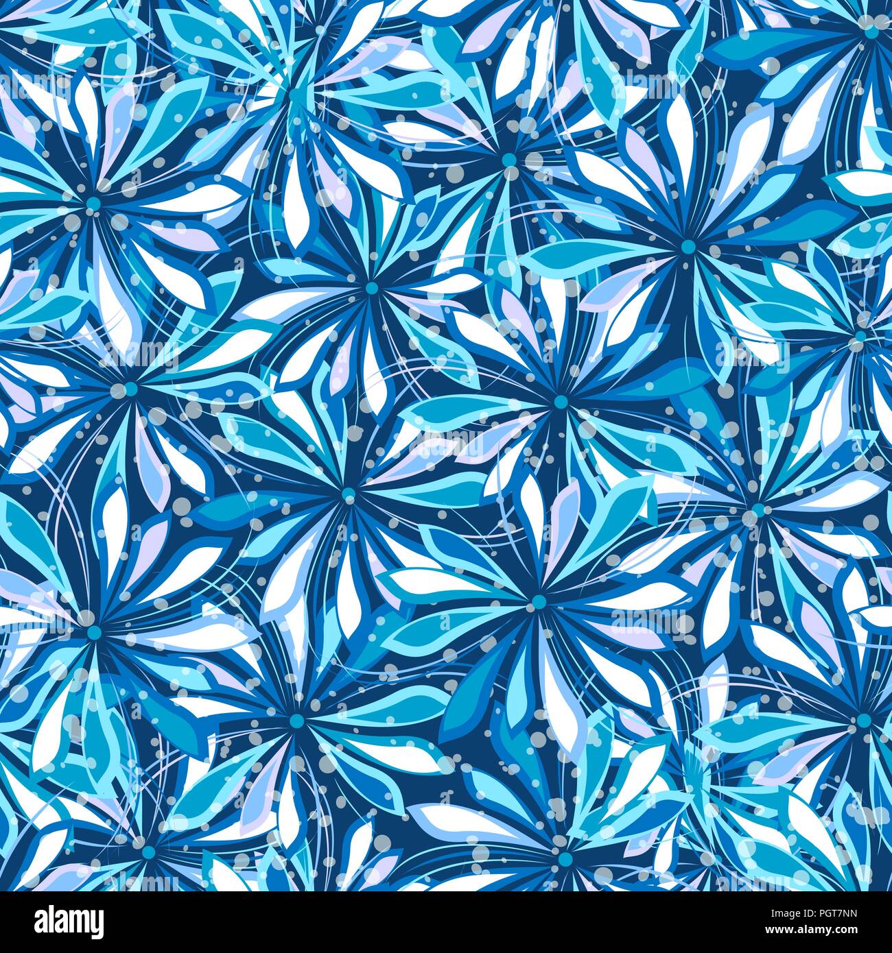 Romantic blue floral seamlesss pattern Stock Vector Image & Art - Alamy