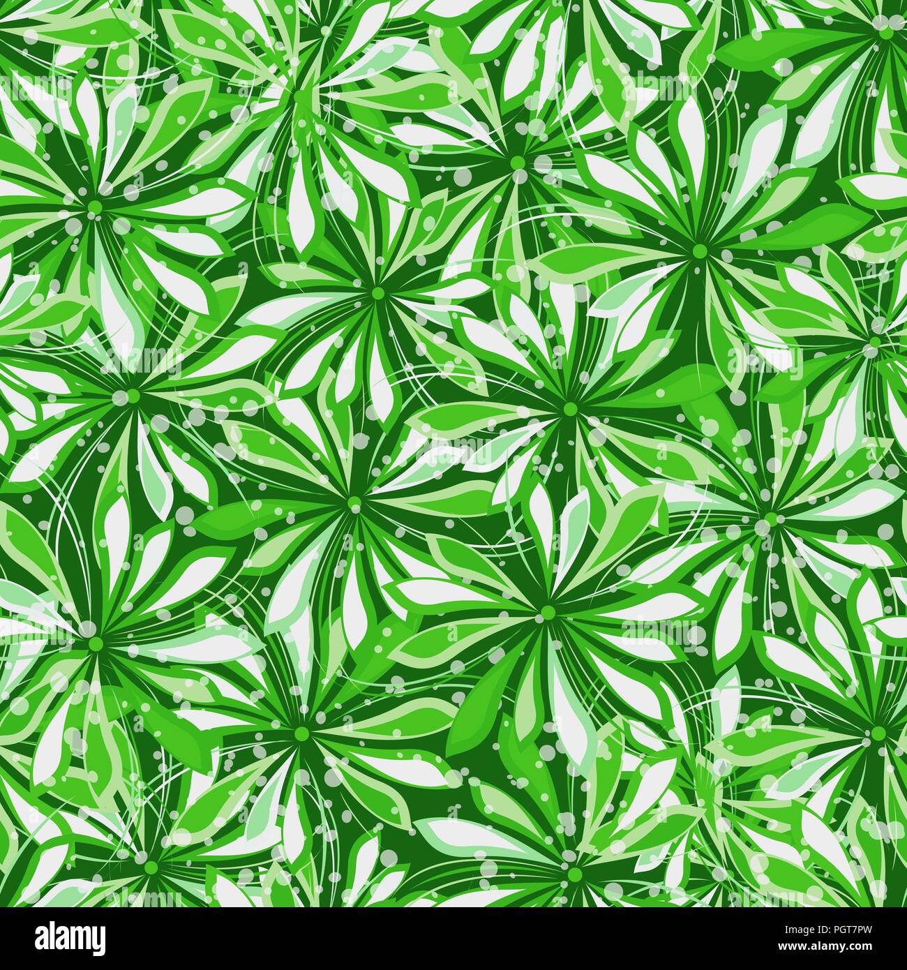 Romantic Green floral seamlesss pattern Stock Vector Image & Art - Alamy