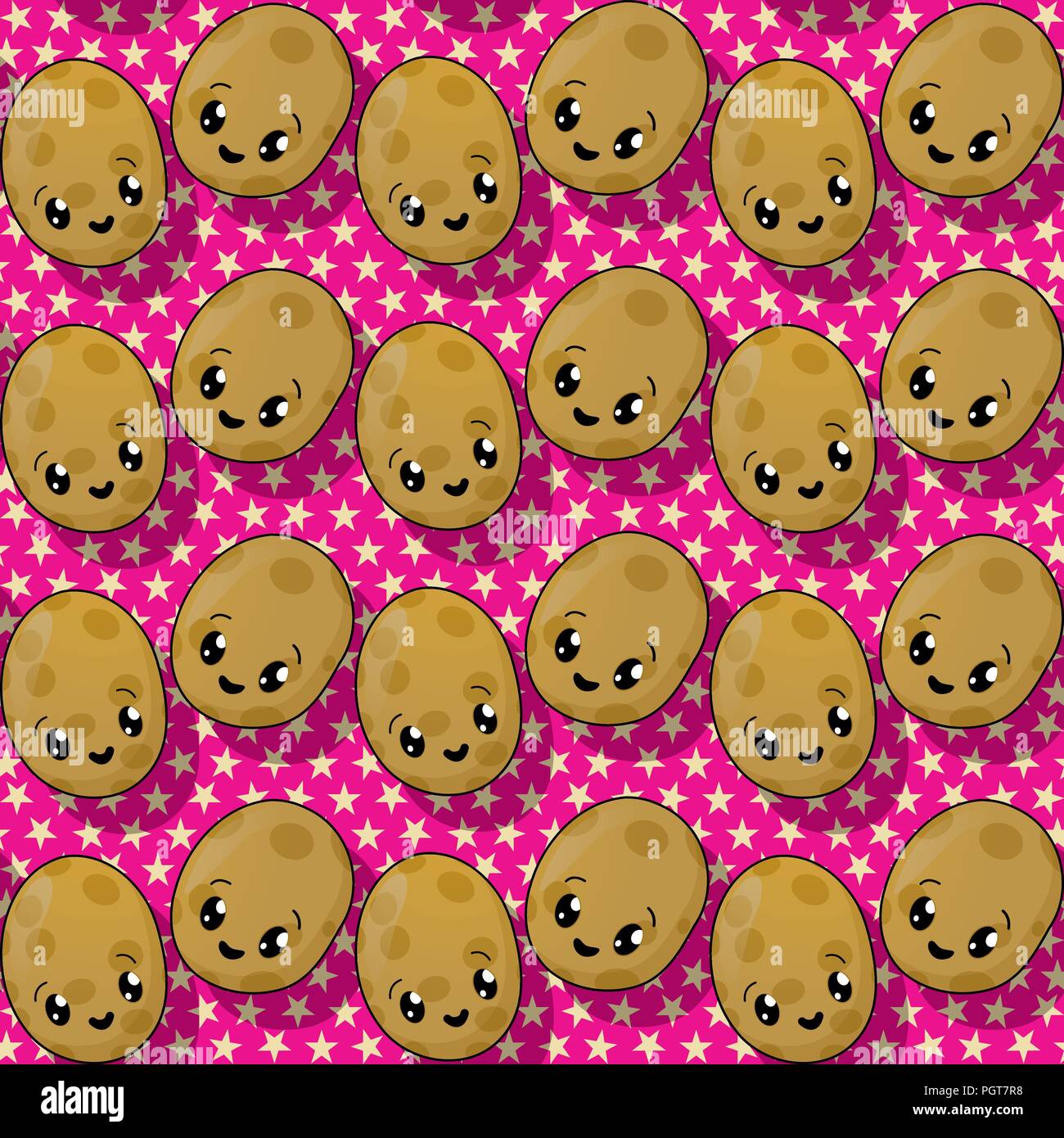 Potato pattern vector vectors hi-res stock photography and images - Alamy