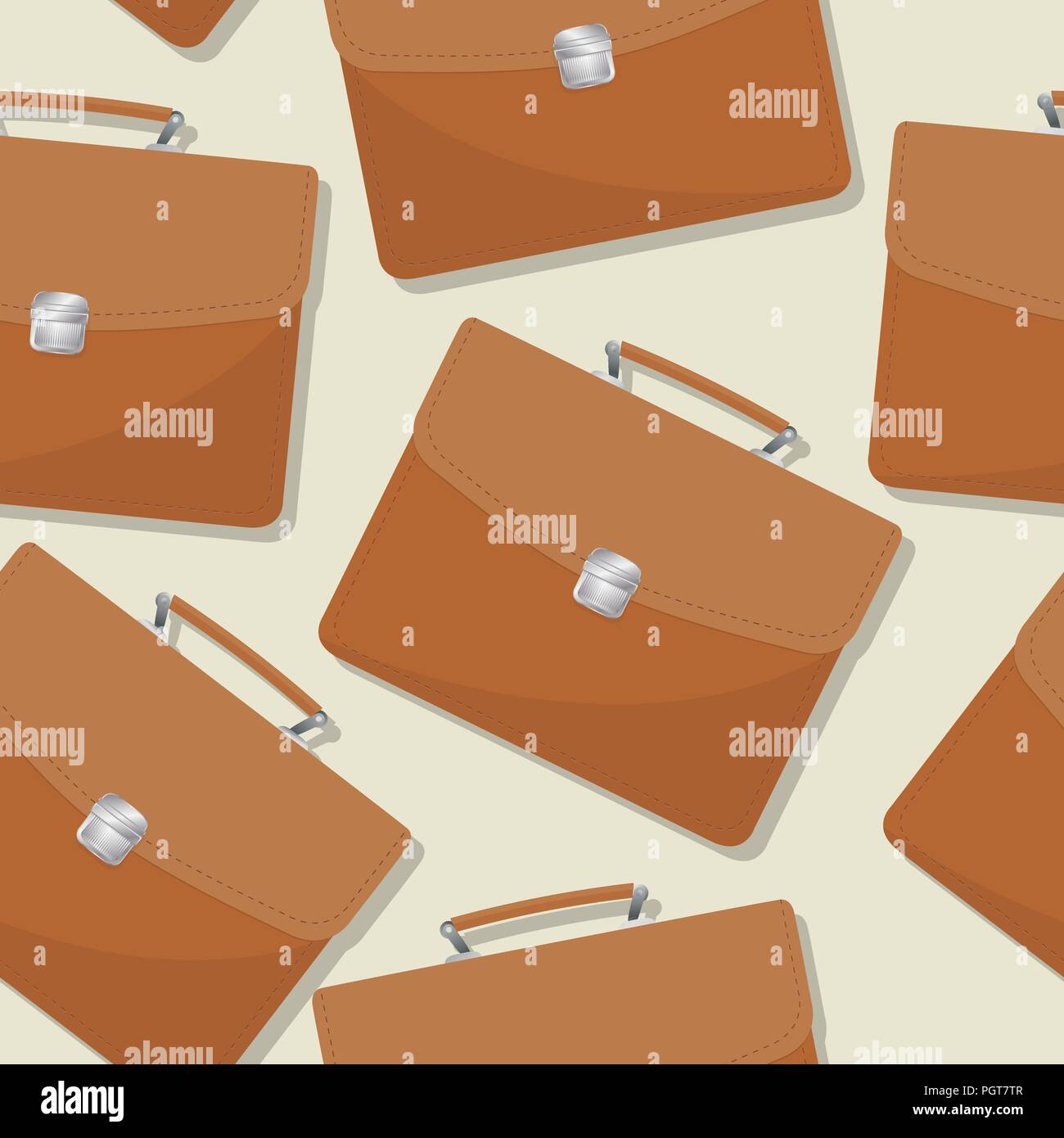 Briefcase, portfolio seamless pattern design Stock Vector Image & Art ...