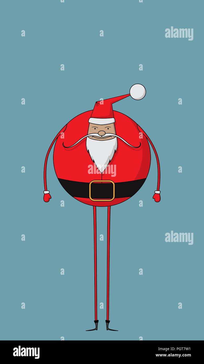 Fat and jovial Santa character Stock Vector Image & Art - Alamy