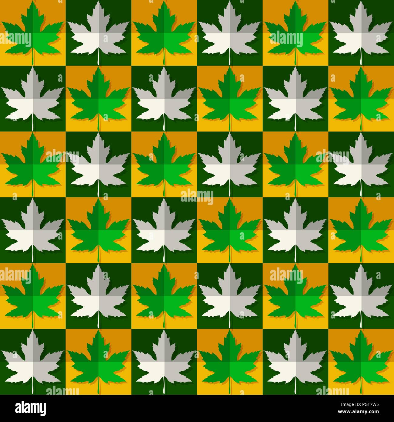 Maple leaf seamless pattern design Stock Vector Image & Art - Alamy