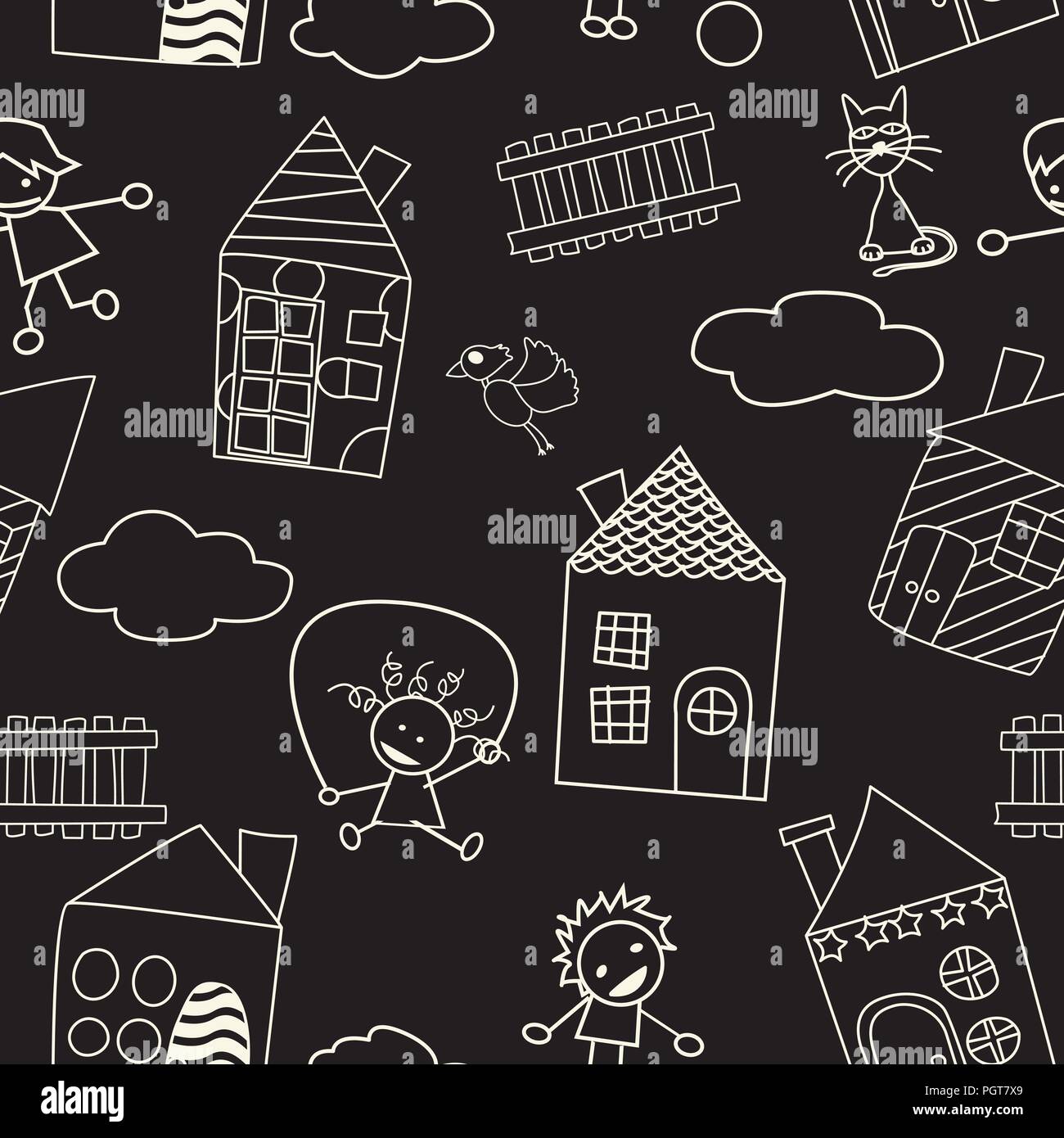 Chalk drawing tile hi-res stock photography and images - Alamy