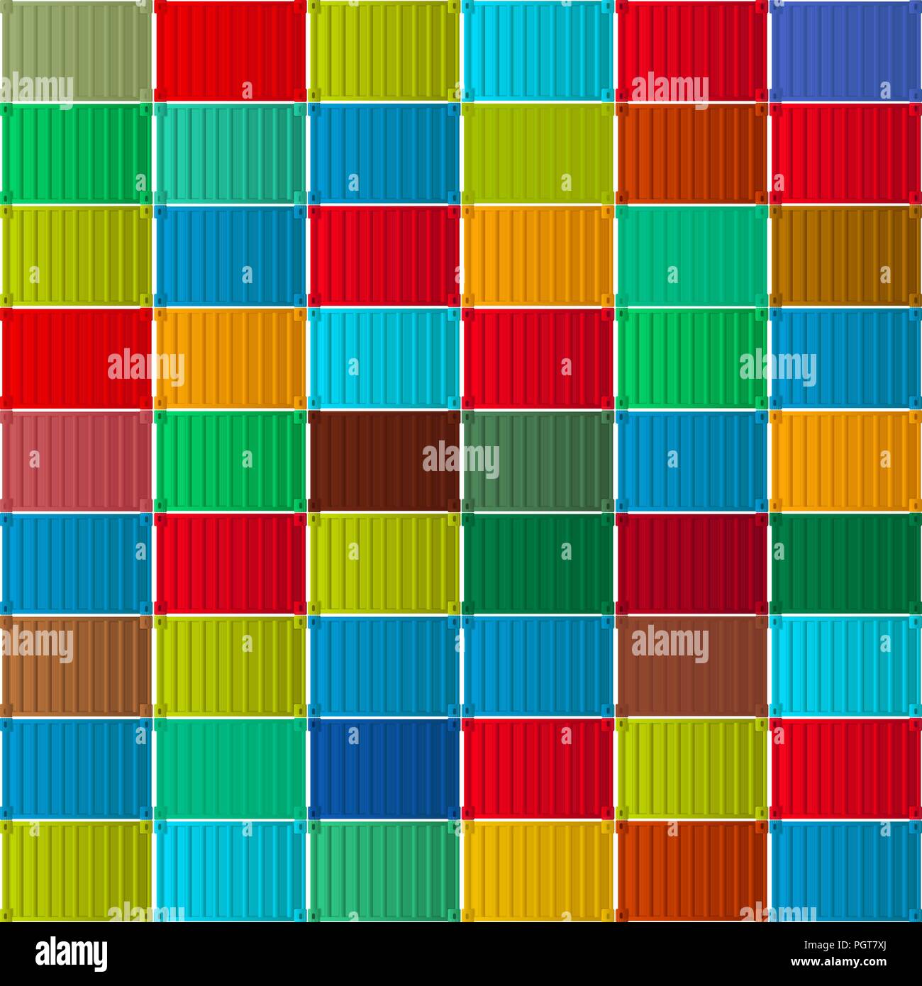 Shippment Containers Seamless Pattern Stock Vector Image And Art Alamy