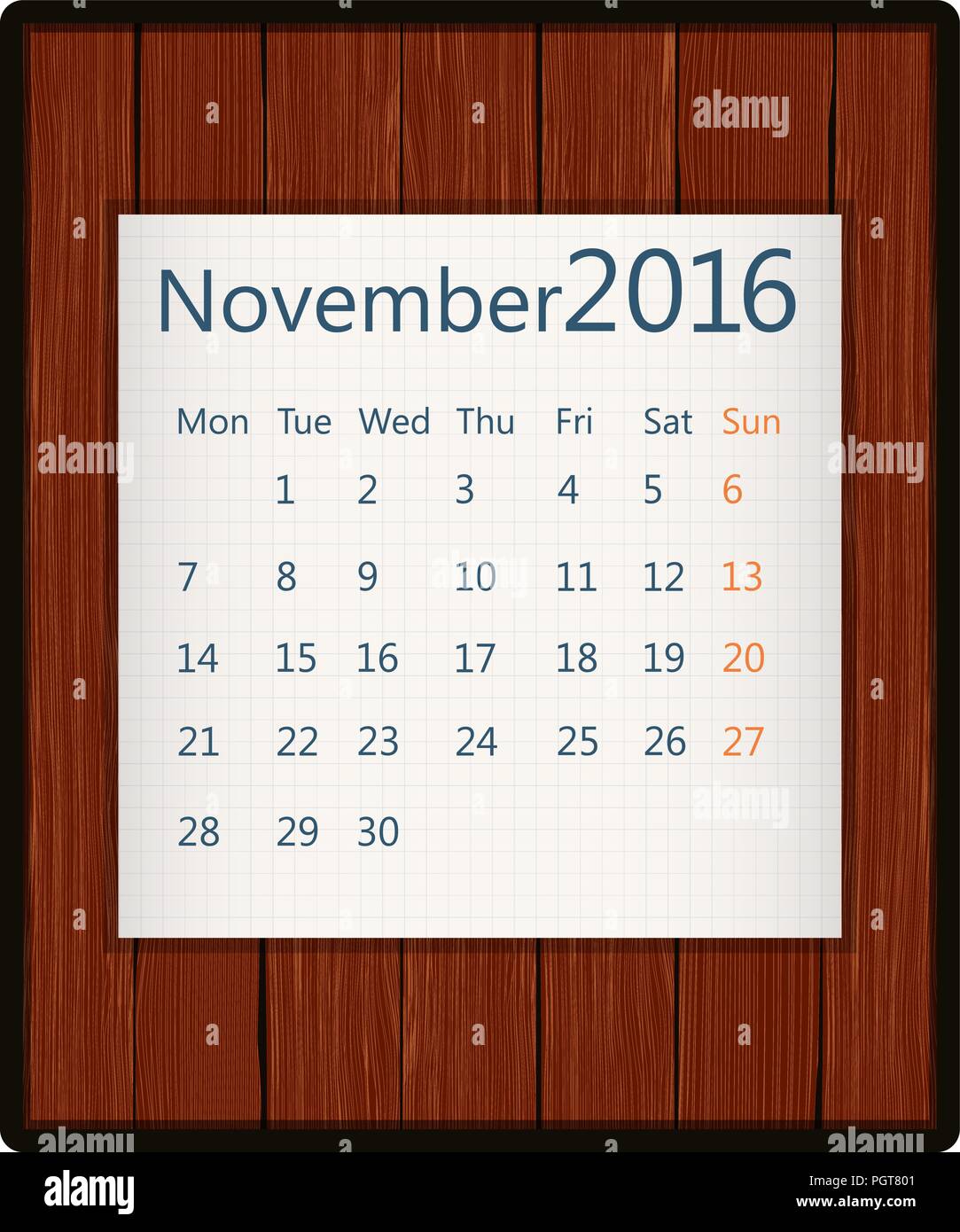 November 2016 Stock Vector Images - Alamy