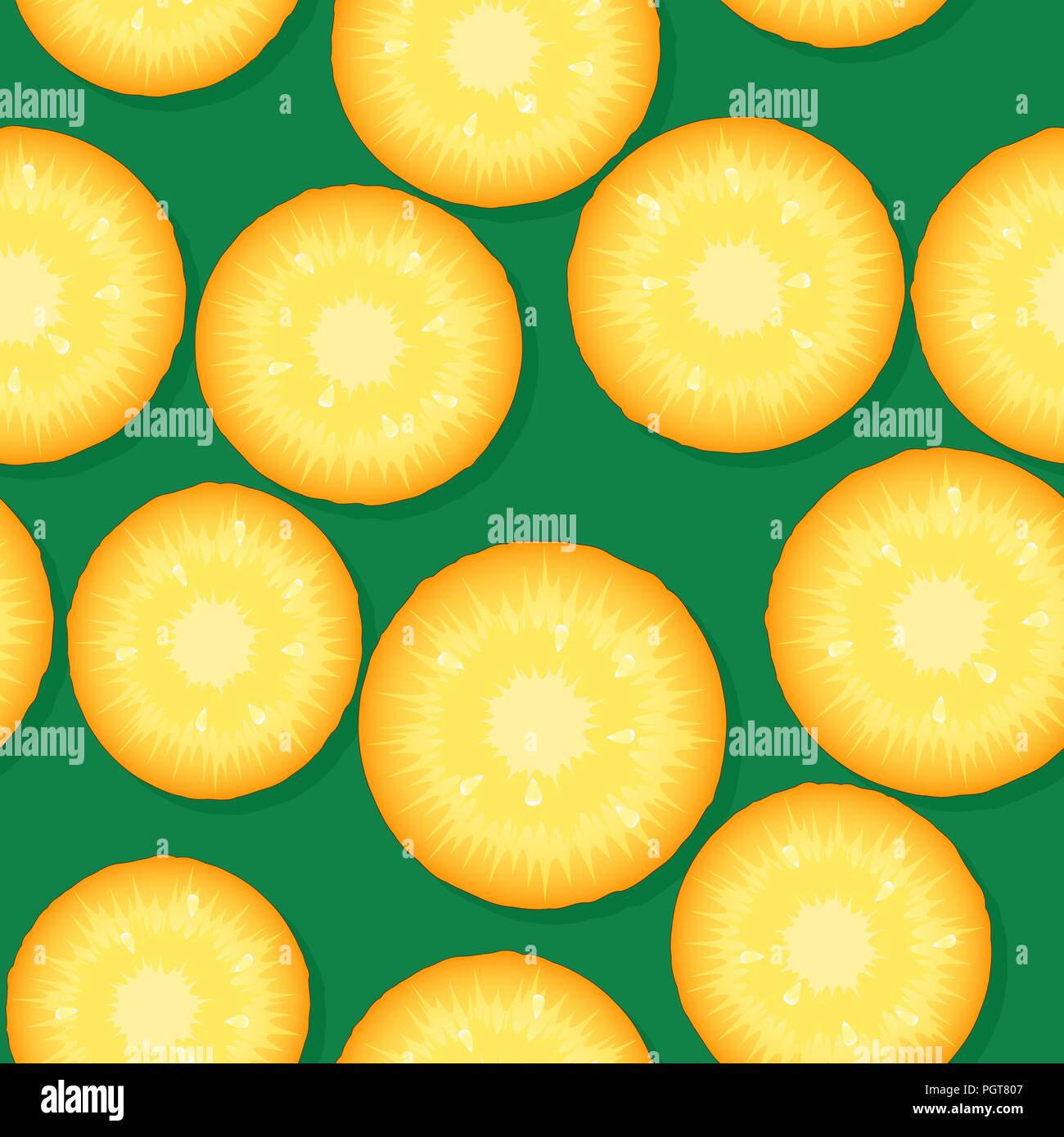 Seamless pineapple slices background Stock Vector Image & Art - Alamy