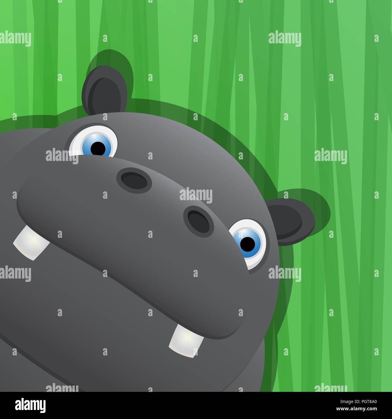 Funny hippo avatar icon for web Stock Vector Image & Art - Alamy