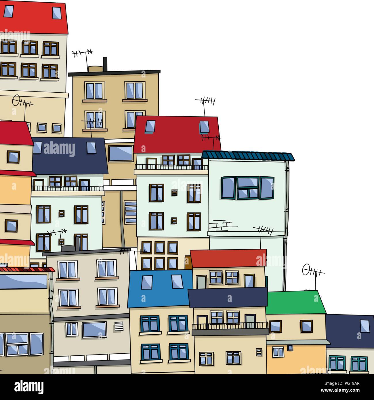 Old city Stock Vector Images - Alamy