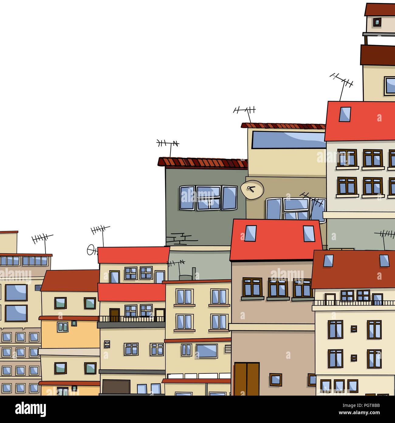 Romantic village Stock Vector Images - Alamy