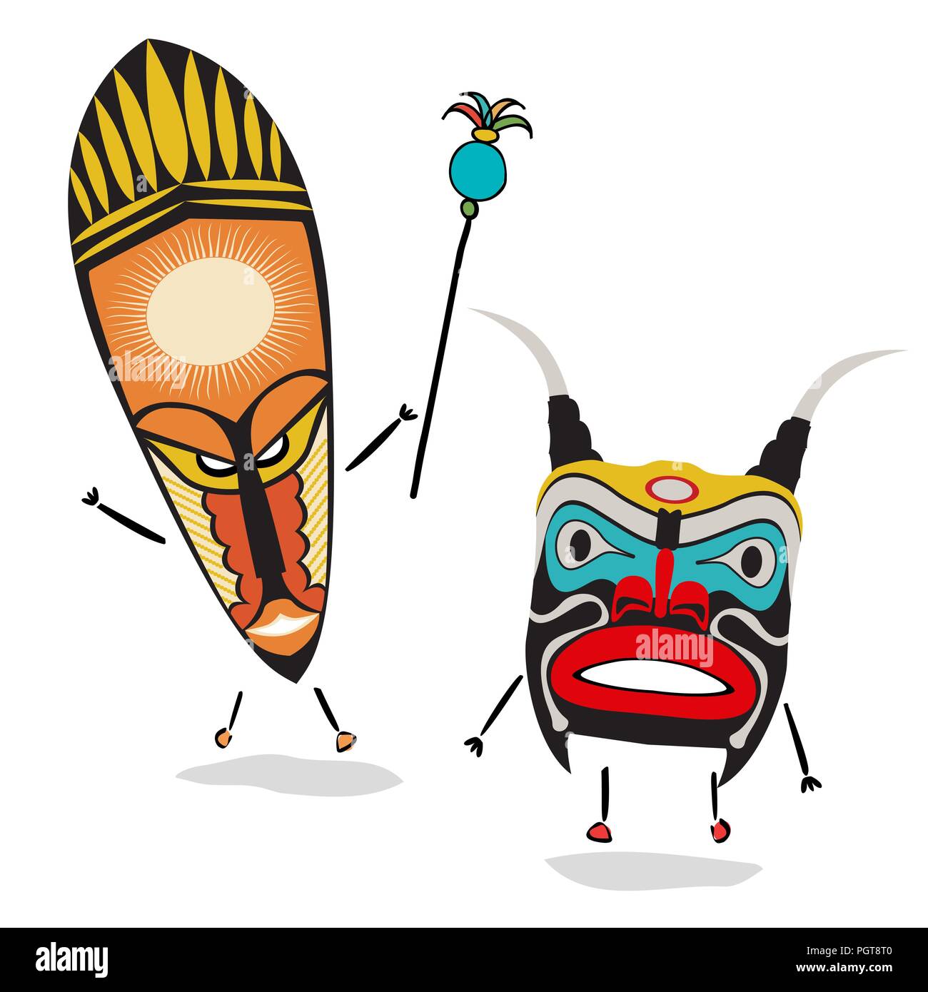 Ancient shaman characters Stock Vector Image & Art - Alamy