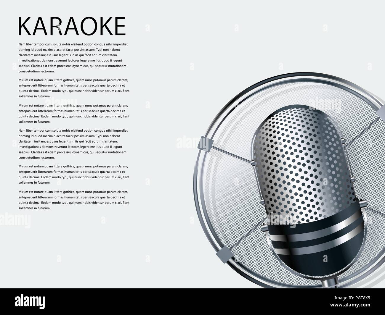 Karaoke party background Stock Vector Image & Art - Alamy