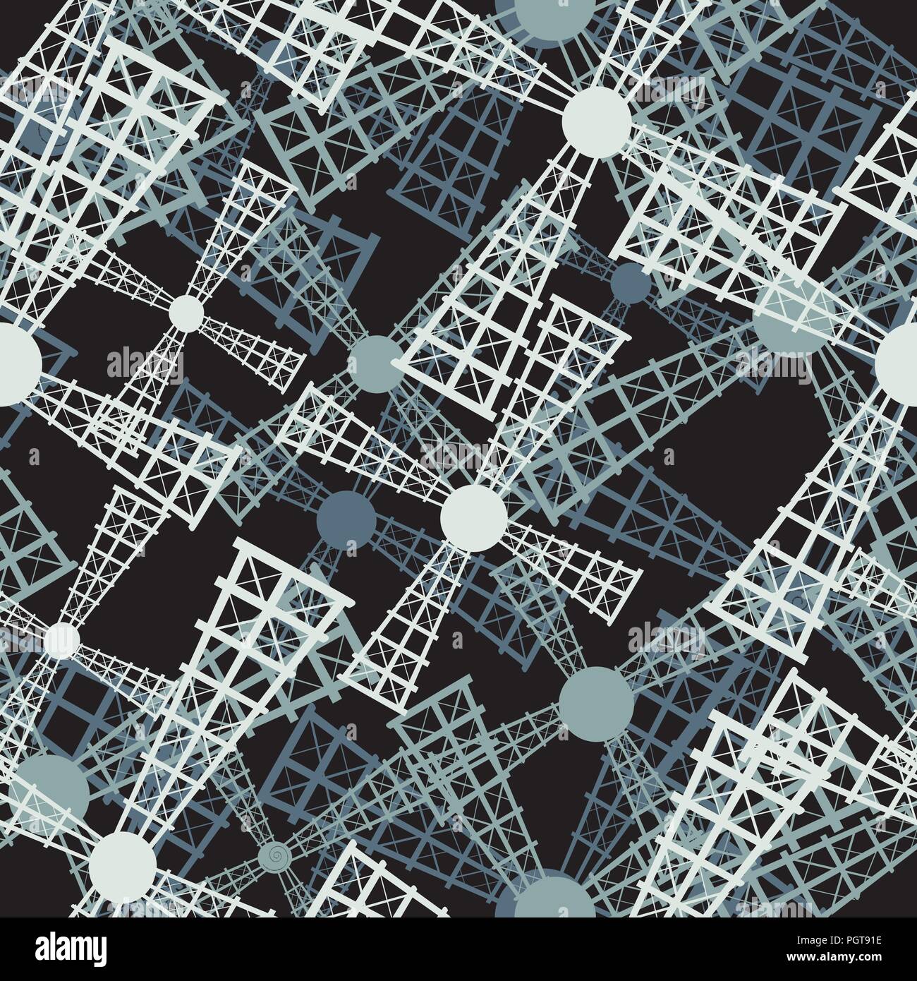 Seamless windmill pattern design, abstract art Stock Vector Image & Art ...