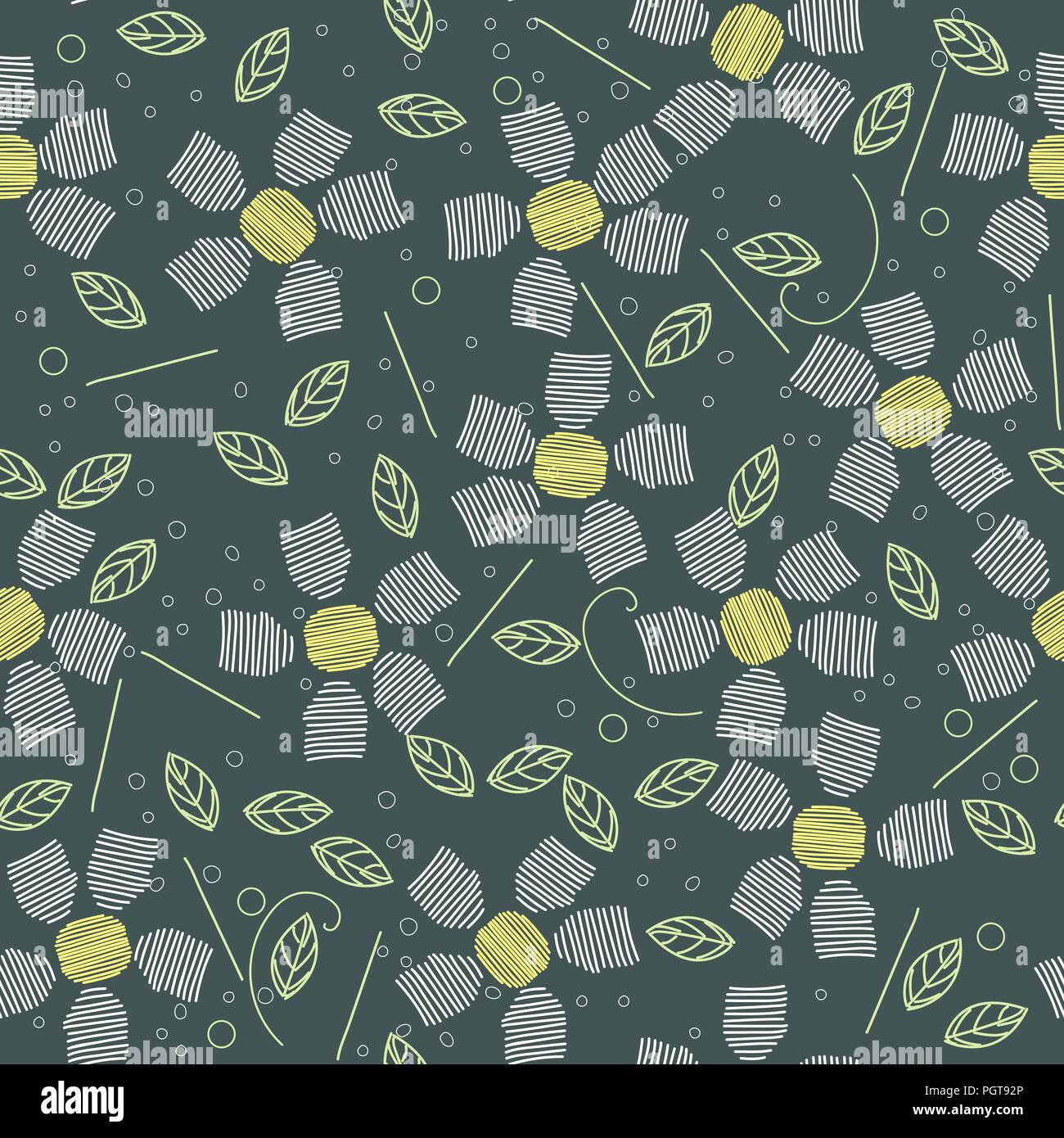 Whimsical floral pattern Stock Vector Image & Art - Alamy