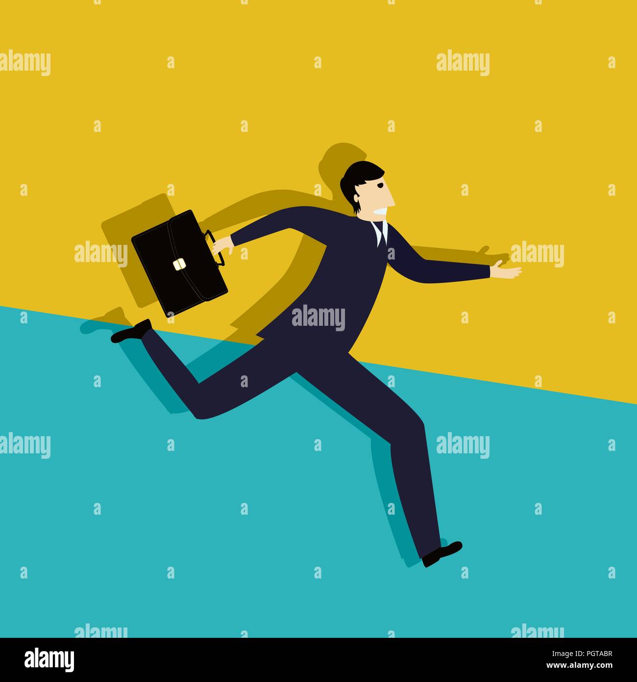 Funny businessman vintage Stock Vector Images - Alamy