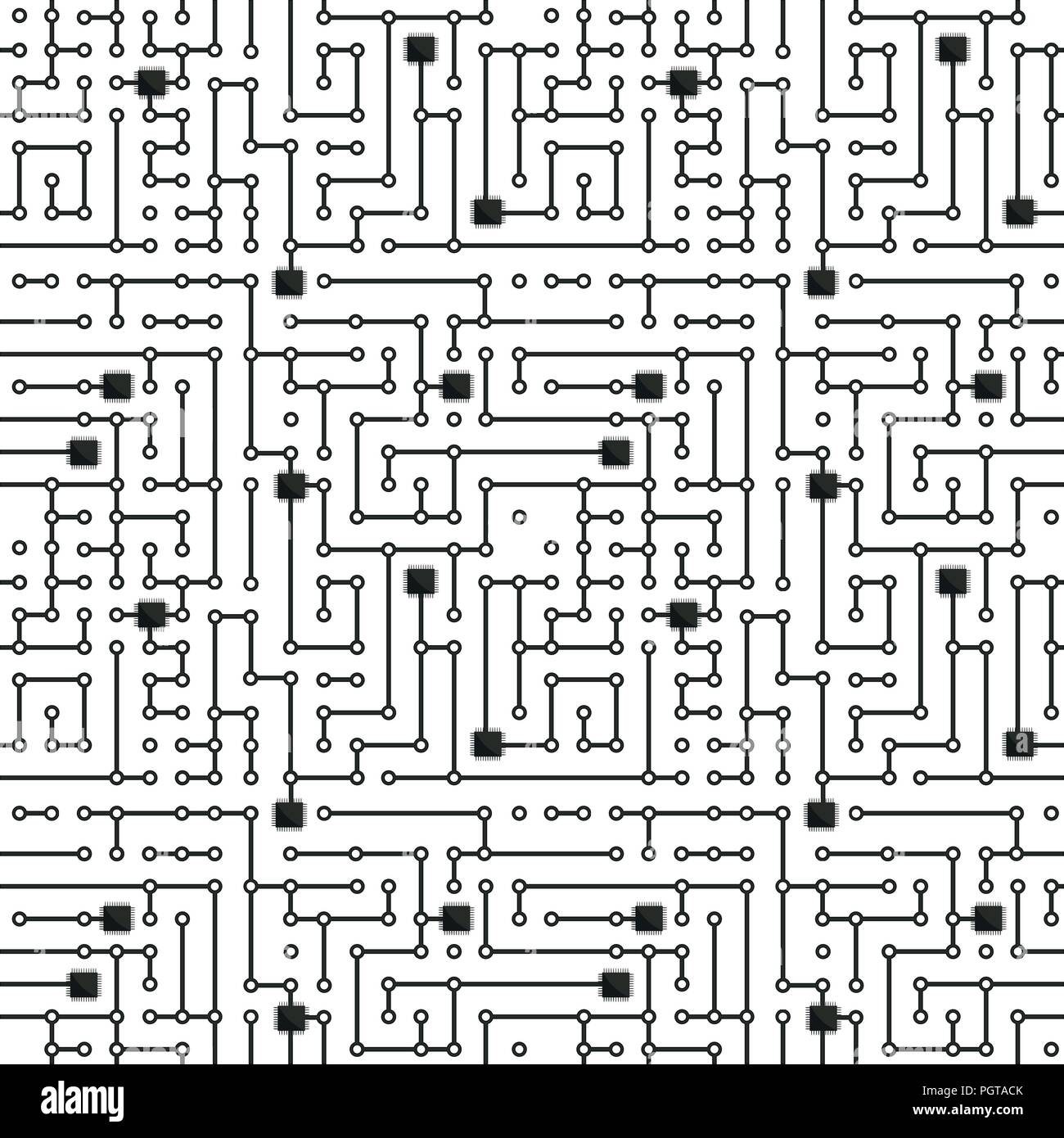 Seamless texture circuit board monochrome Stock Vector Images - Alamy Seamless texture circuit board monochrome Stock Vector Images - Alamy