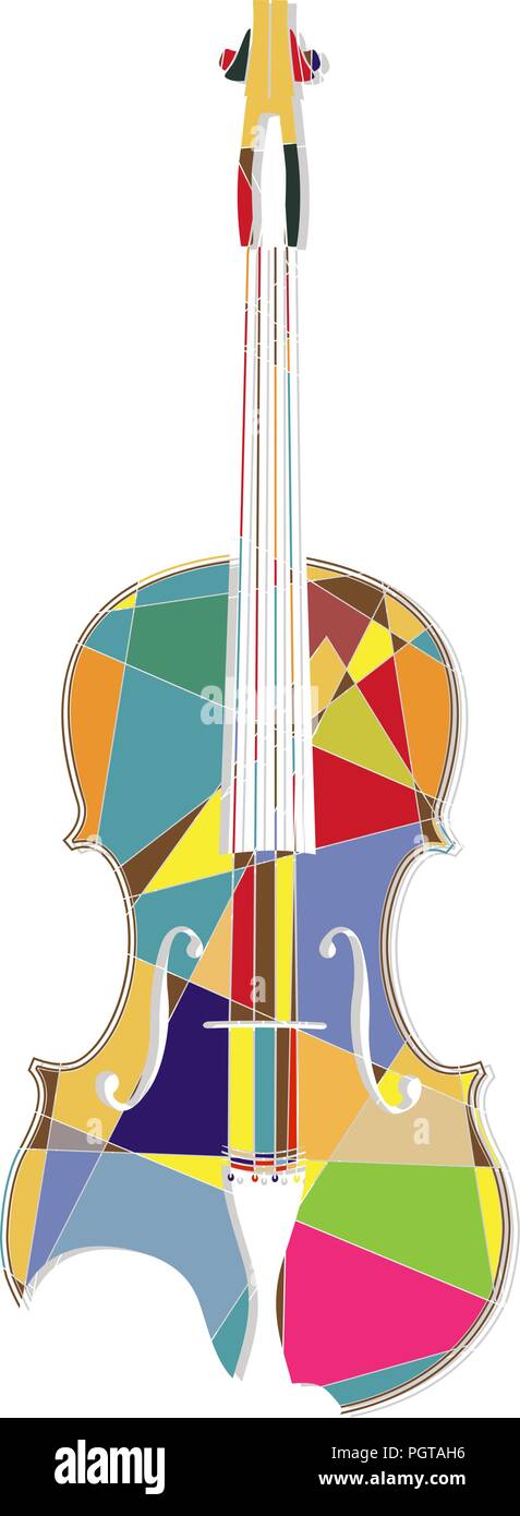 Violin shape Stock Vector Images - Alamy