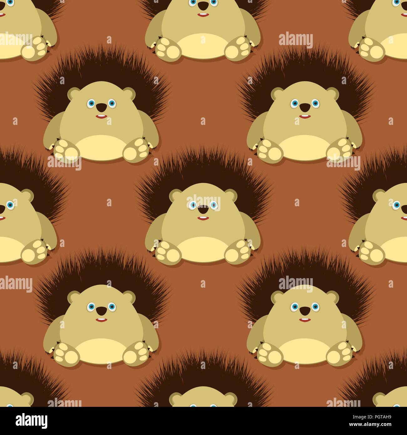 Cute hedgehog seamless pattern design Stock Vector Image & Art - Alamy