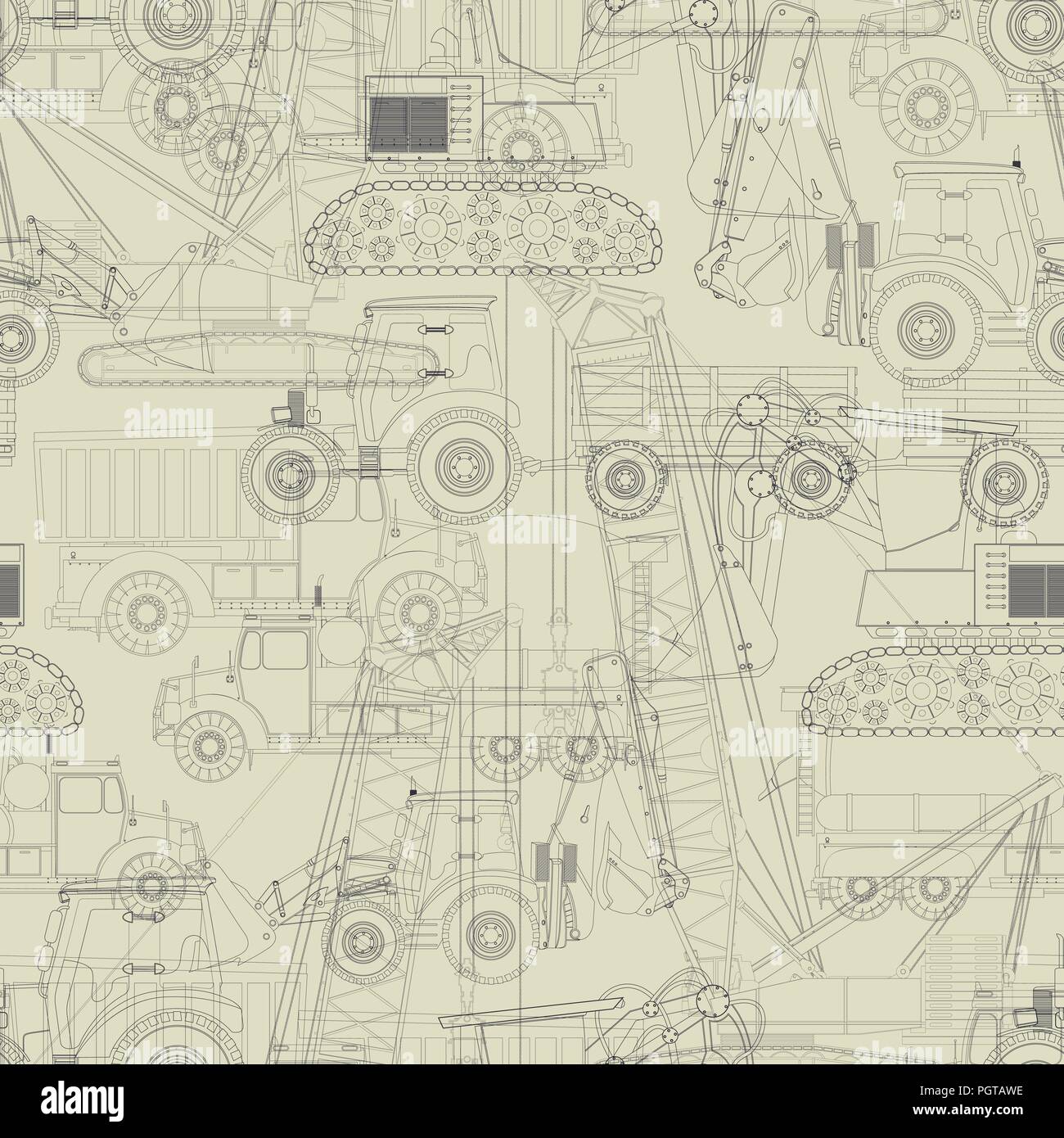 Construction Vehicles Drawing High Resolution Stock Photography and ...