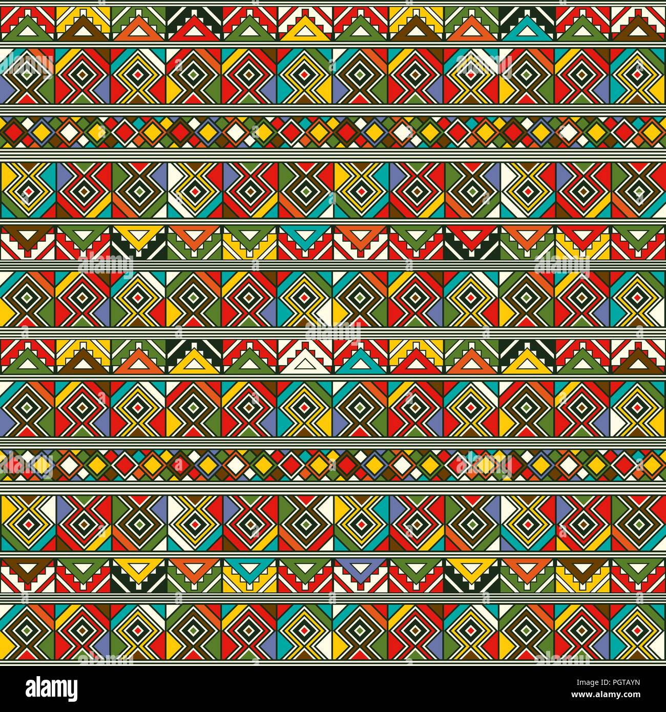 Abstract hand-drawn ethno pattern, tribal background Stock Vector Image ...