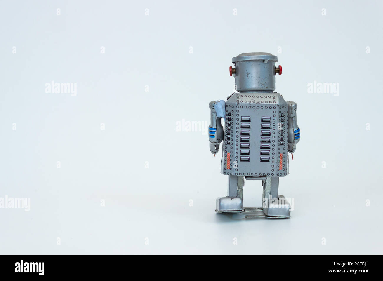 robot from back with space for text Stock Photo - Alamy