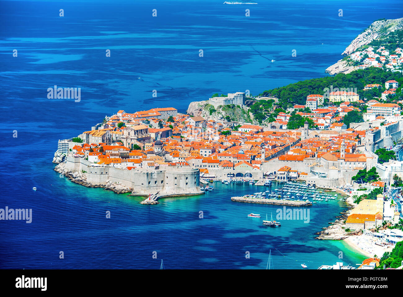 Aerial view of Dubrovnik, Croatia Stock Photo - Alamy