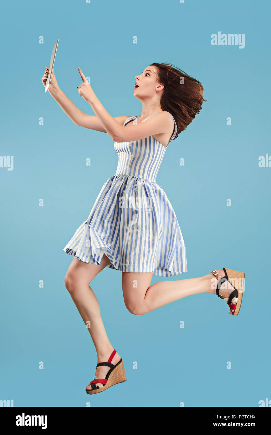 Jump emotions hi-res stock photography and images - Alamy