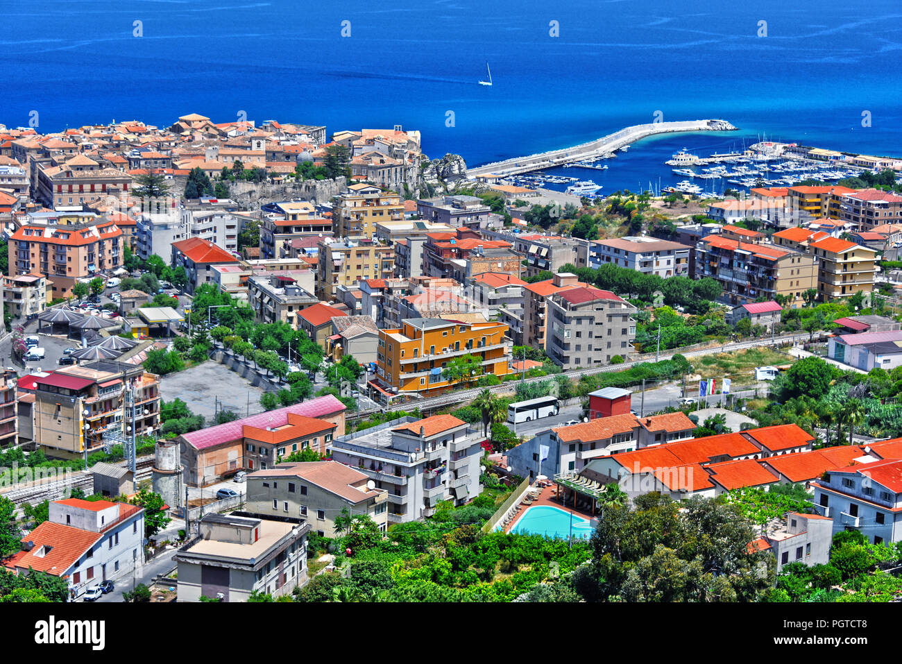 The city of Tropea in the Province of Vibo Valentia, Calabria, Italy ...