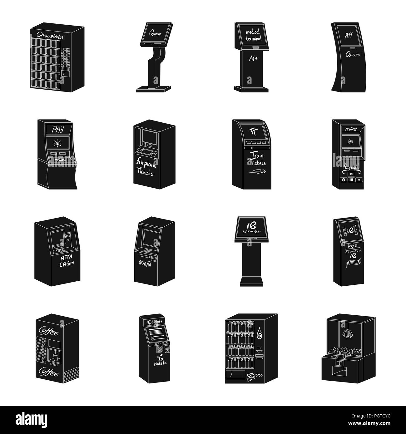 Automatic queue machine Black and White Stock Photos & Images - Alamy