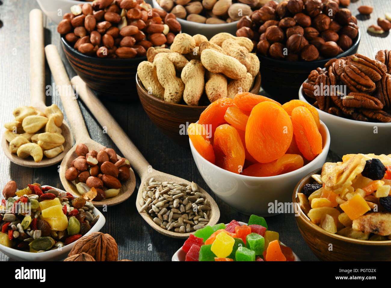 Composition dried fruits assorted nuts hi-res stock photography and ...
