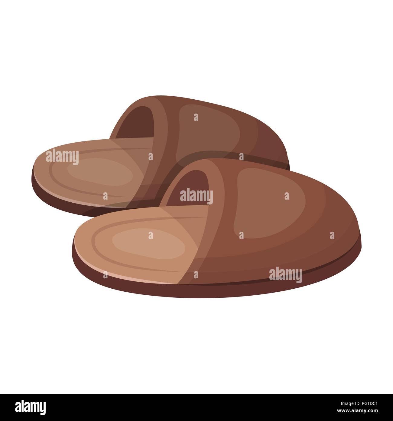 Slippers.Old age single icon in cartoon style vector symbol stock ...