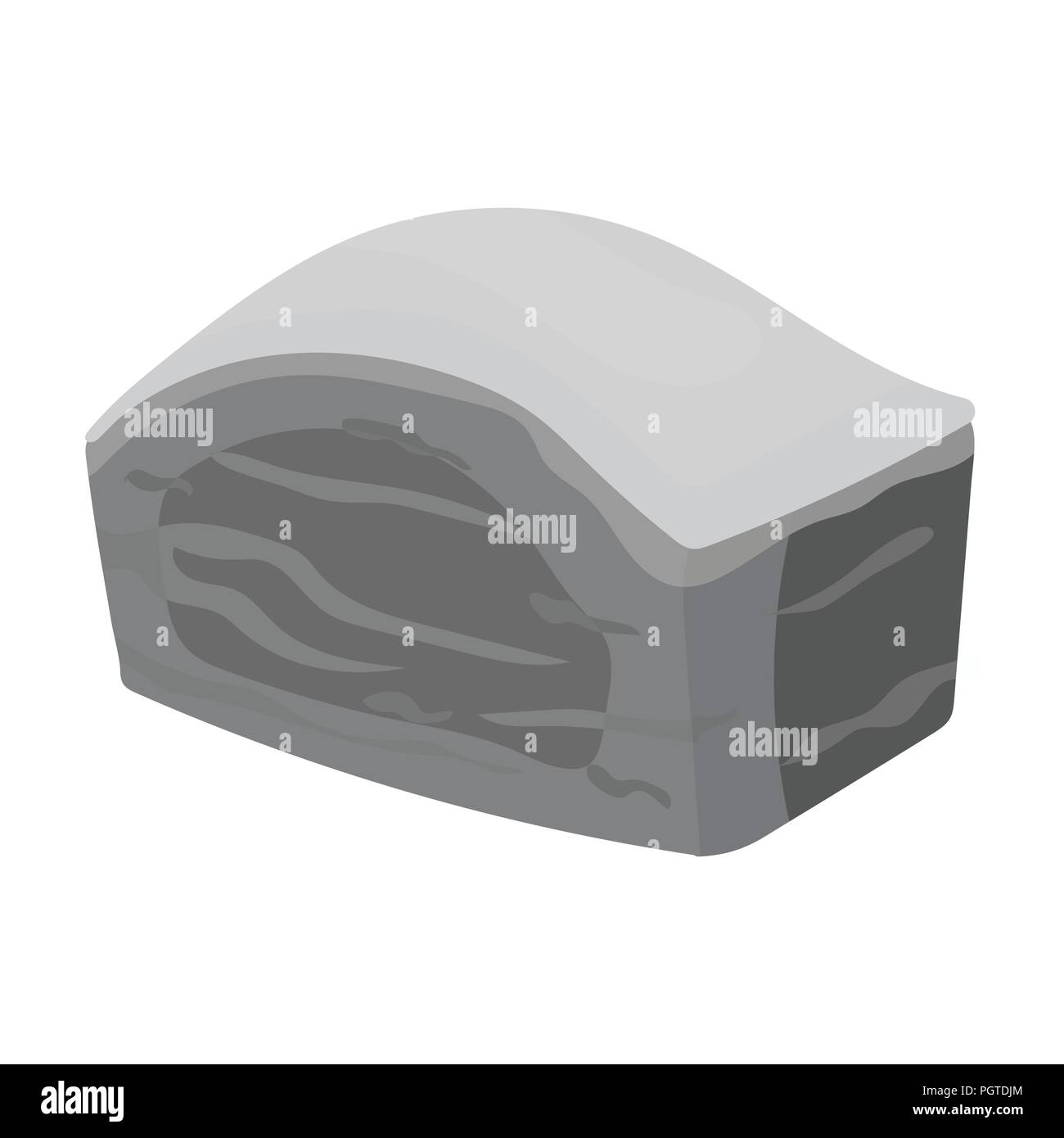 Pork belly icon in monochrome style isolated on white background. Meats ...