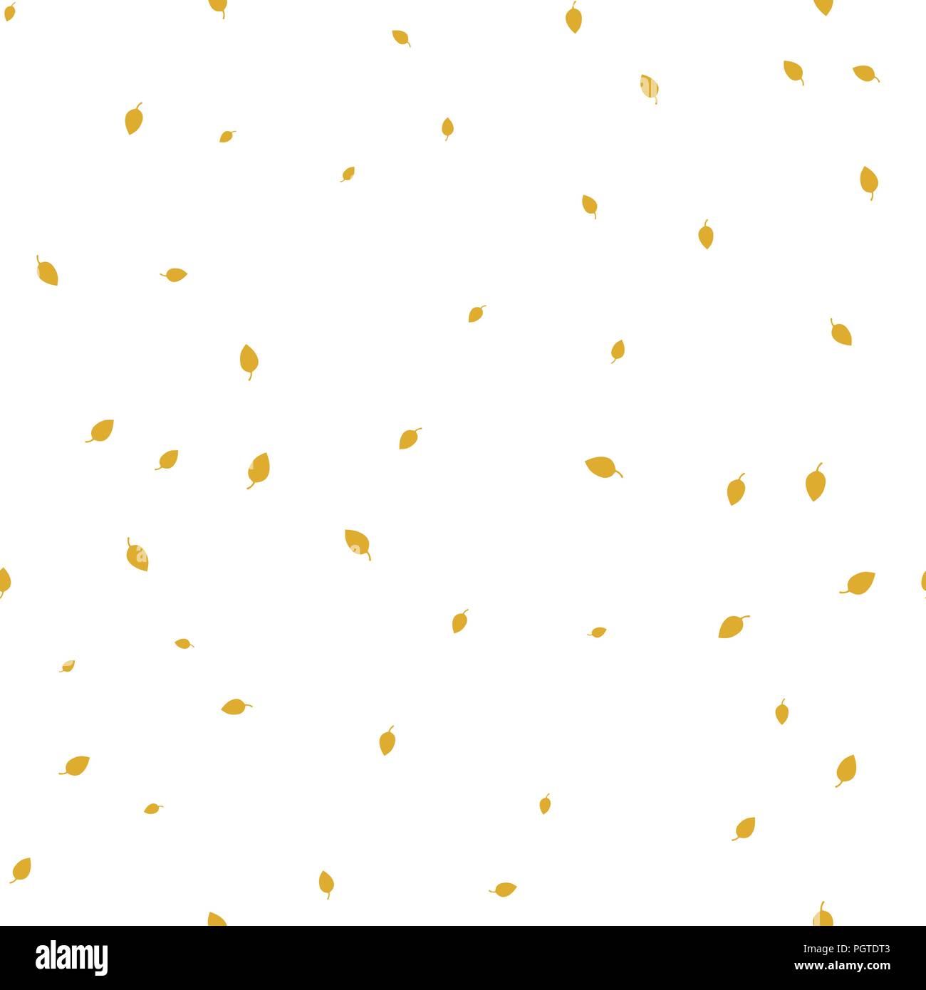 Leaf orange pattern seamless. Vector illustration. Isolated white ...