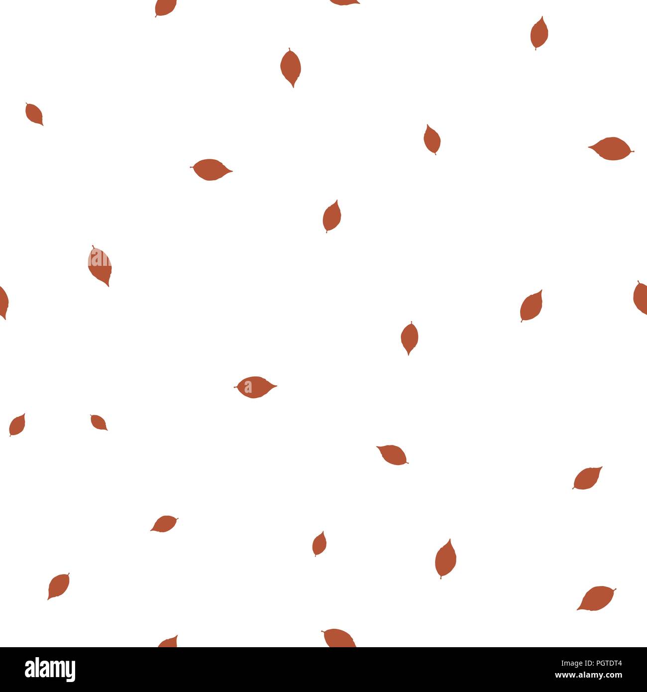 Leaf red pattern seamless. Vector illustration. Isolated white ...