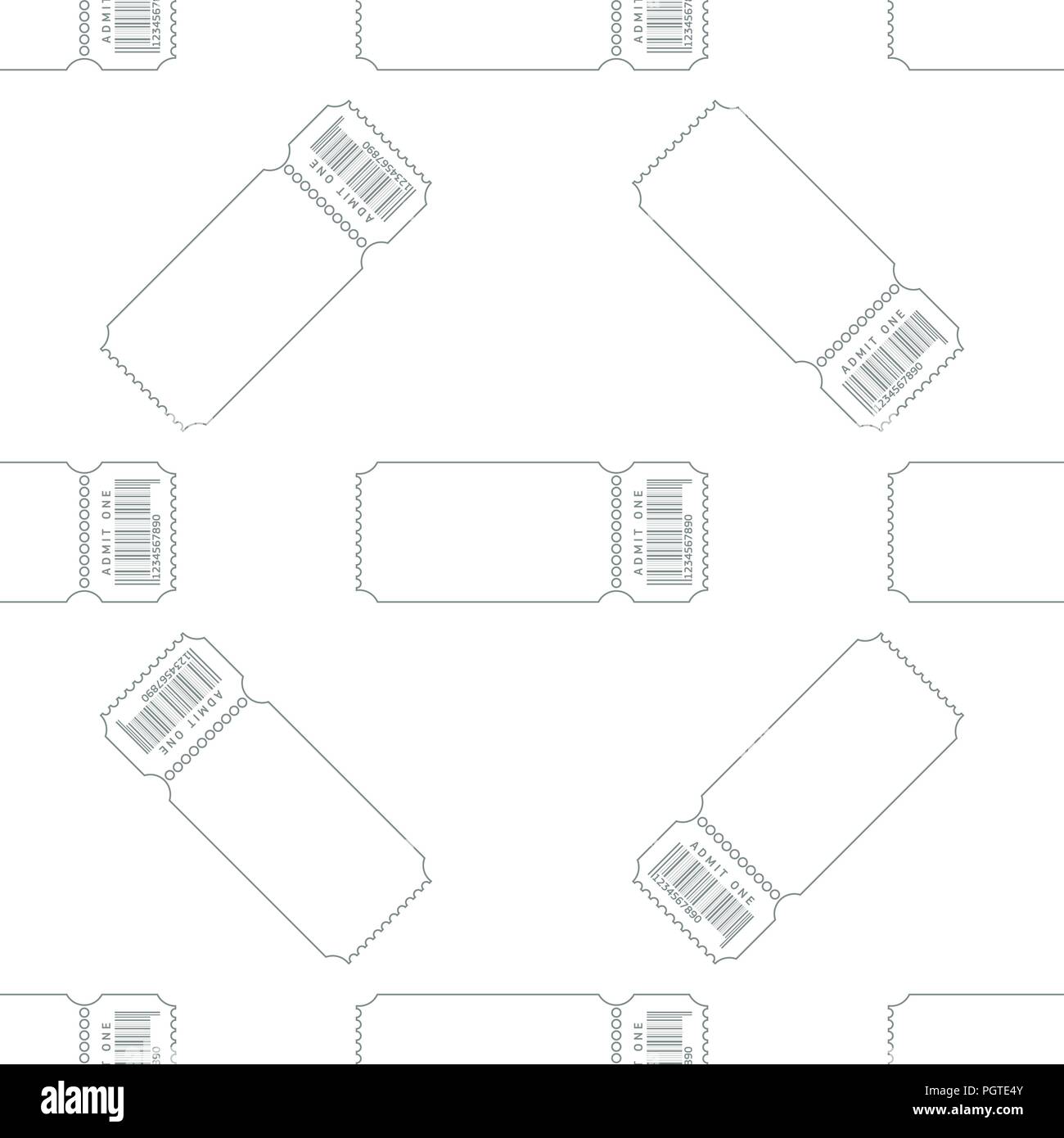 Cinema tickets seamless texture for your background with trendy line ...