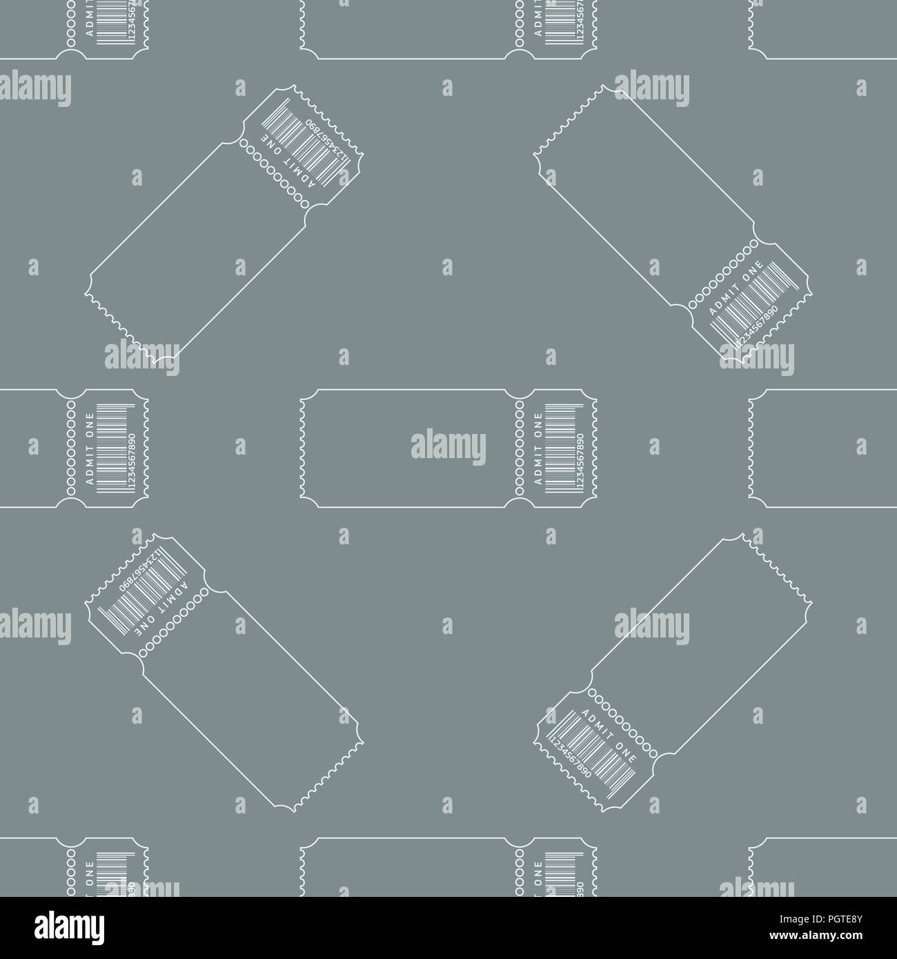 Cinema tickets seamless texture for your background with trendy line ...