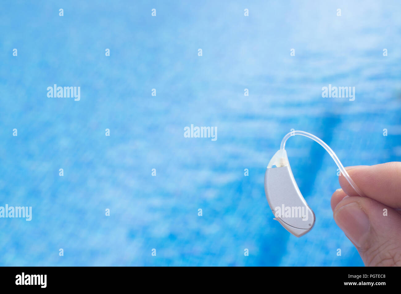 Modern compact in the ear digital audiophone hearing aid for deaf ...